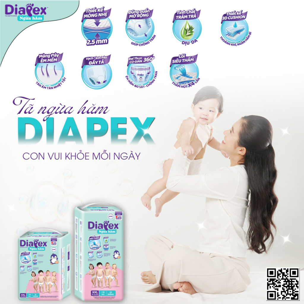 Khi bé bị hăm có nên mặc tã tiếp không? - Diapex